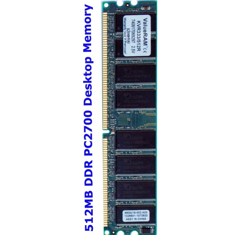 Kinston 512MB PC2700 333MHz ddr Desktop Memory
