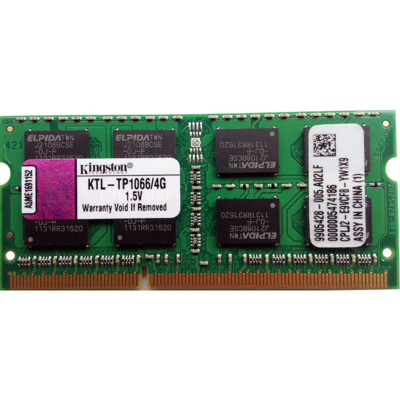 KINGSTON 4GB DDR3 PC3-8500 1066 LAPTOP Memory Ram KVR1066D3S7/4G